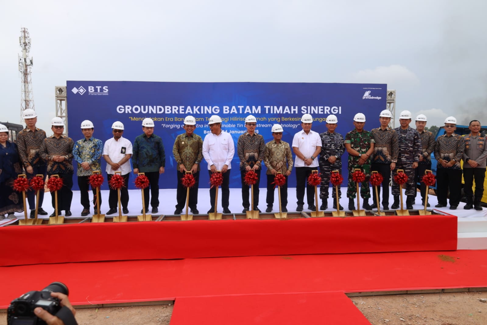 Danlantamal IV Hadiri Groundbreaking Pembangunan Pabrik Hilirisasi ...