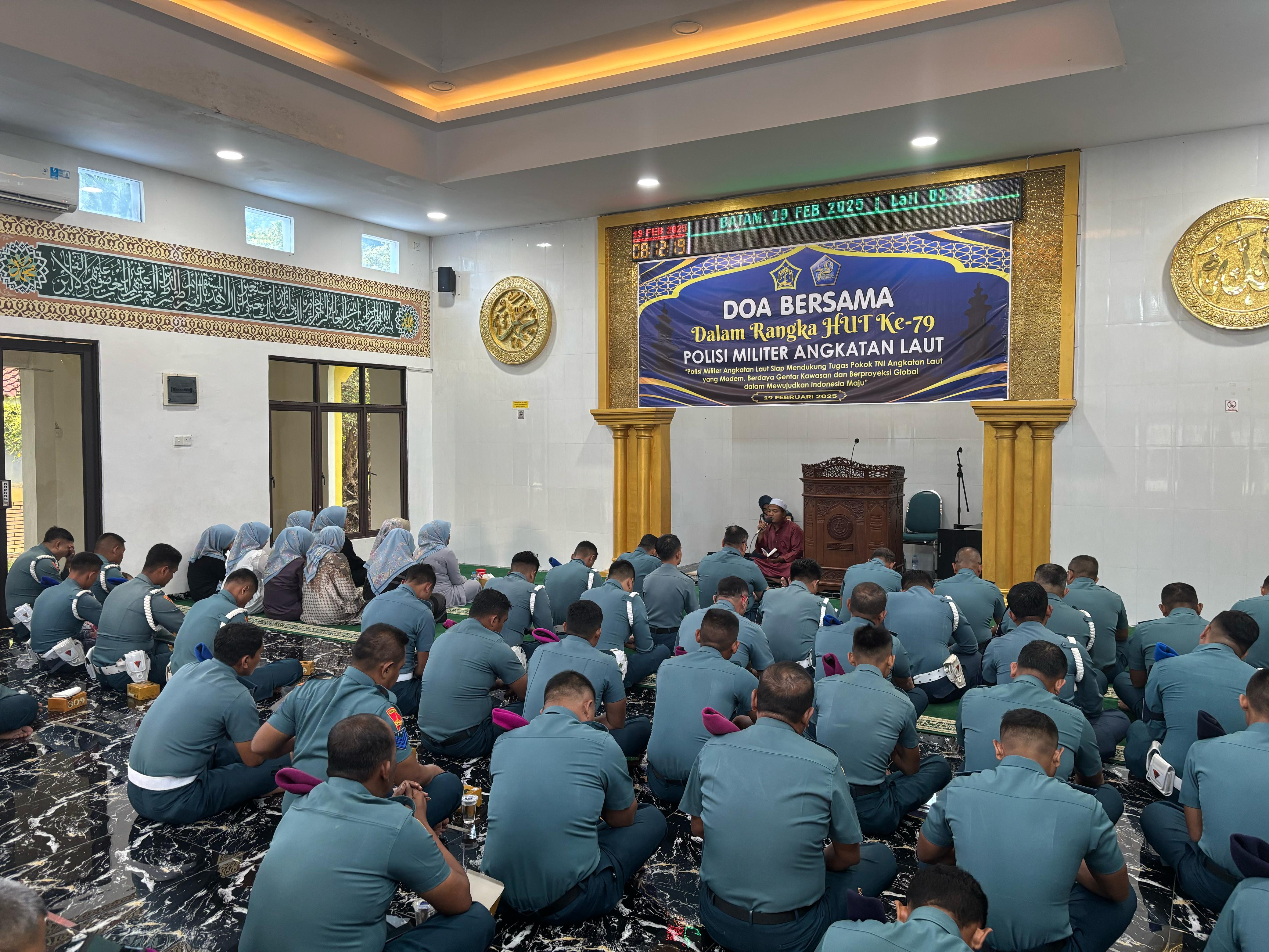 Sambut HUT ke-79 POMAL, Lantamal Gelar Doa bersama - MataKepri ...